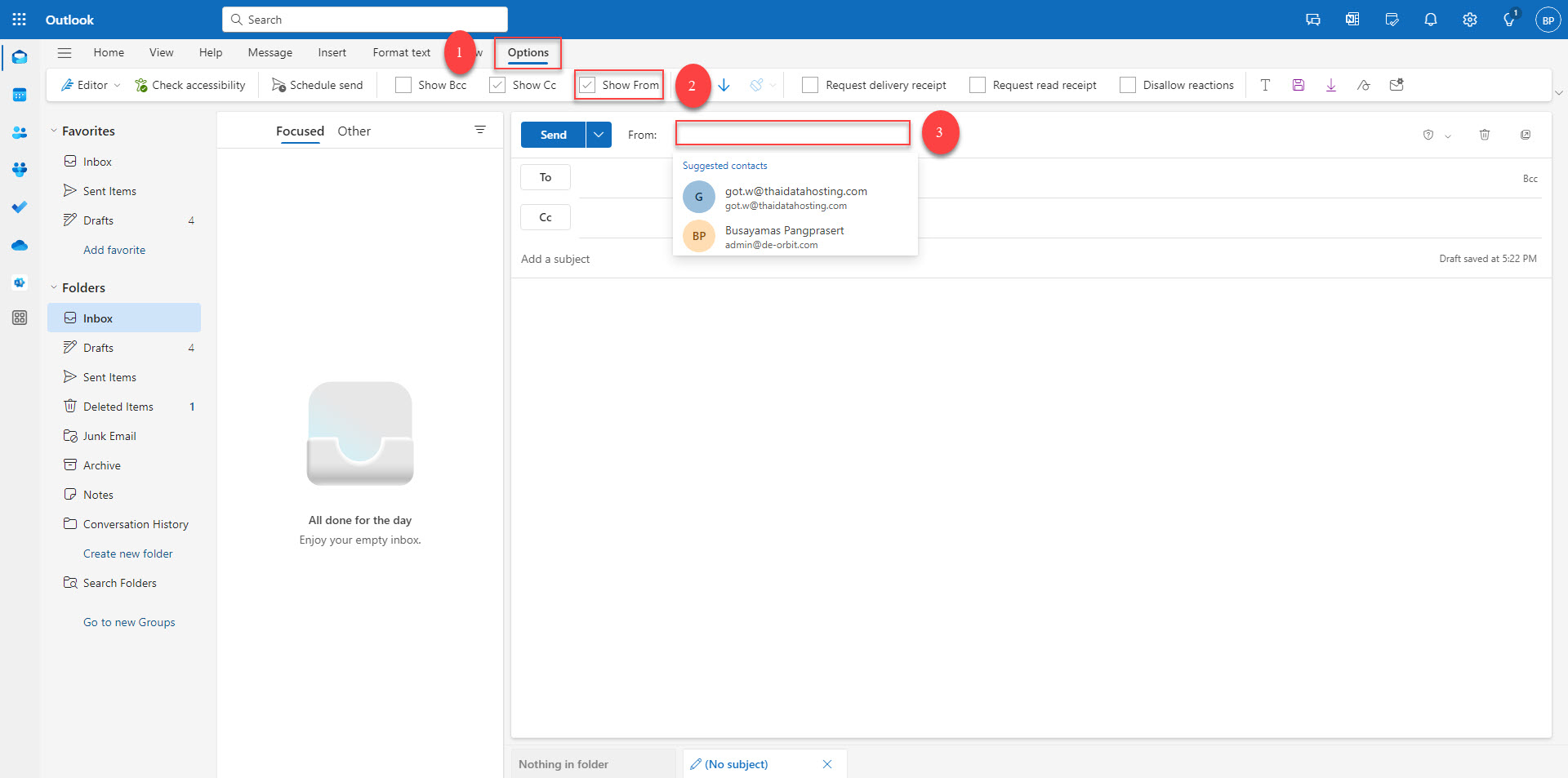 วิธีเรียกใช้งาน E-mail Alias ในการส่งออก - THAI DATA HOSTING
