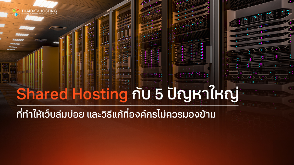 Shared Hosting กับ 5 ปัญหาใหญ่ที่ทำให้เว็บล่มบ่อย และวิธีแก้